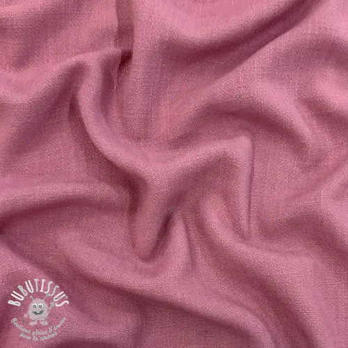 Viscose lin WASHED old pink | Bubutissus.fr