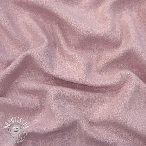 Viscose lin WASHED old rose | Bubutissus.fr